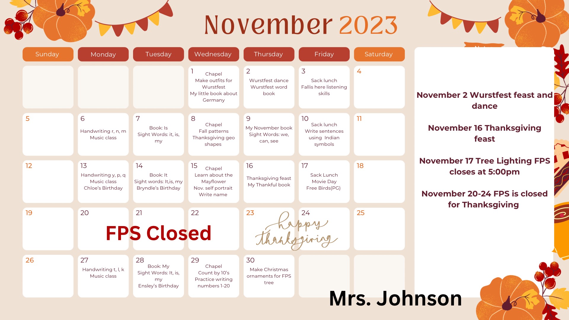 kinder prep program - First Protestant School