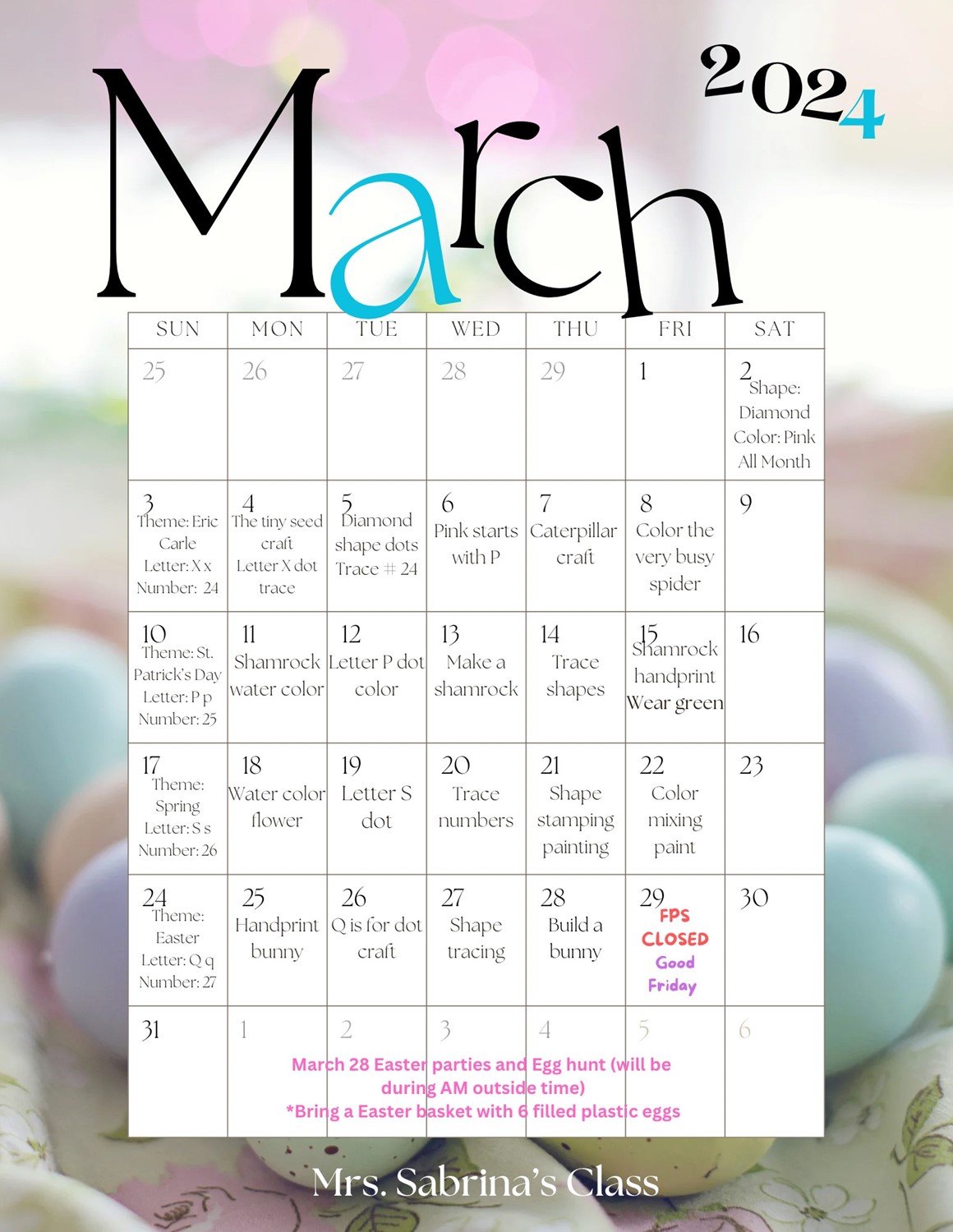 two-year-old program - First Protestant School